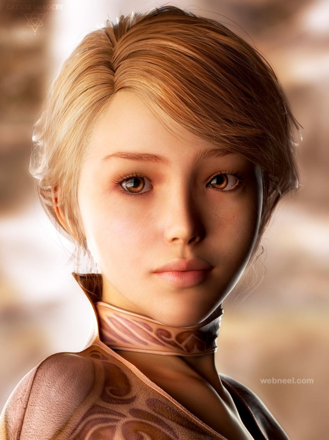 3d Girl Models Character Design 7