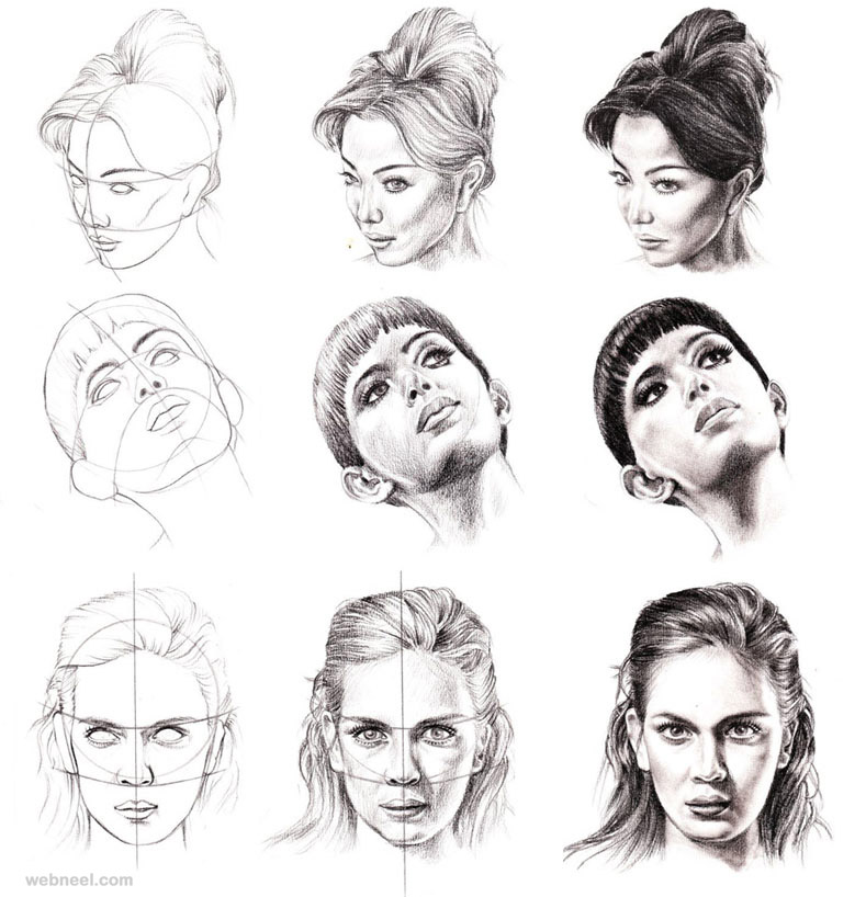 How To Draw A Face 25 Step By Step Drawings And Video Tutorials