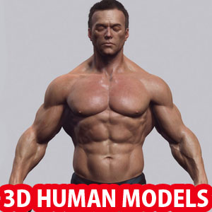 25 Beautiful 3D Human Models - 3D Men and Women Models