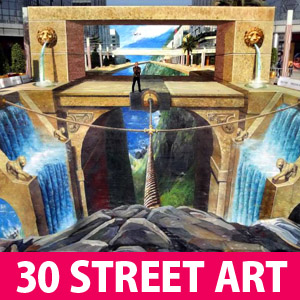 50 Incredible 3D Street Art works from the worlds best street artists