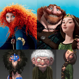 25 Beautiful Character Designs from Oscar Winning Animation Movie Brave