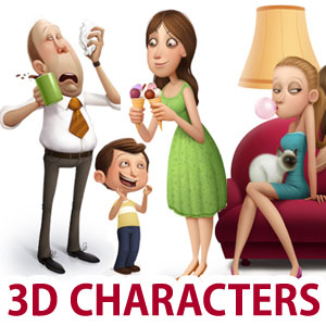 15 Beautiful 3D Characters Designs and Digital illustrations by Max ...