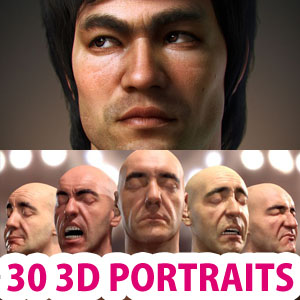 30 Realistic Men 3D Portraits and Creative 3D Character Designs1