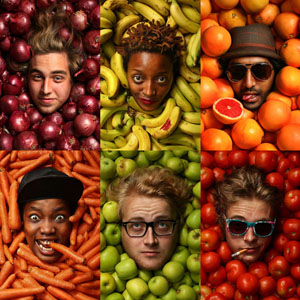 10 Modular Advertising Photography examples with Fruits and Vegetables1