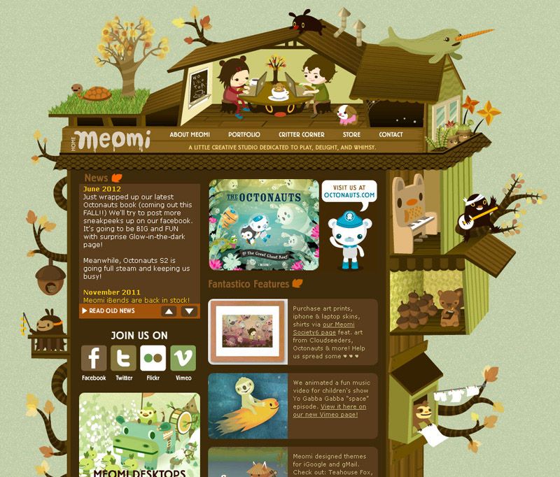 25 Beautiful and Creative Illustration themed web design examples