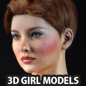 50 Beautiful 3D Girls and CG Girl Models from top 3D Designers