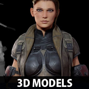 15 Beautiful 3D Game Model Character Designs by Modratchata