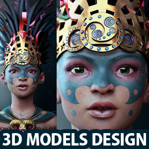 25 Beautiful 3D Character Designs by Fabricio Moraes and Titouan Olive