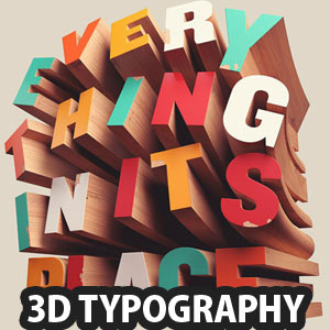 60 Creative 3D Typography Design ideas for your Inspiration