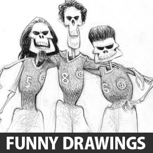 20 Funny Drawings and character illustrations by Carter Goodrich