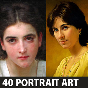 40 Most Beautiful Portrait Painting works from around the world