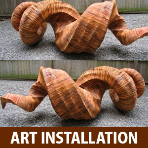 15 Amazing Wooden Art Installation works of Newyork artist Ben Butler