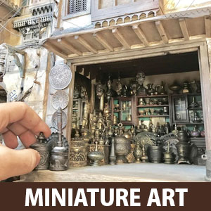 Rustic Handmade Miniature Art Sculptures by Abdul Rahman Eid