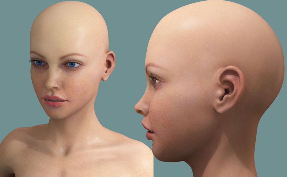 Y kmak Banka st Kapal Female Face 3d Model Wasat party