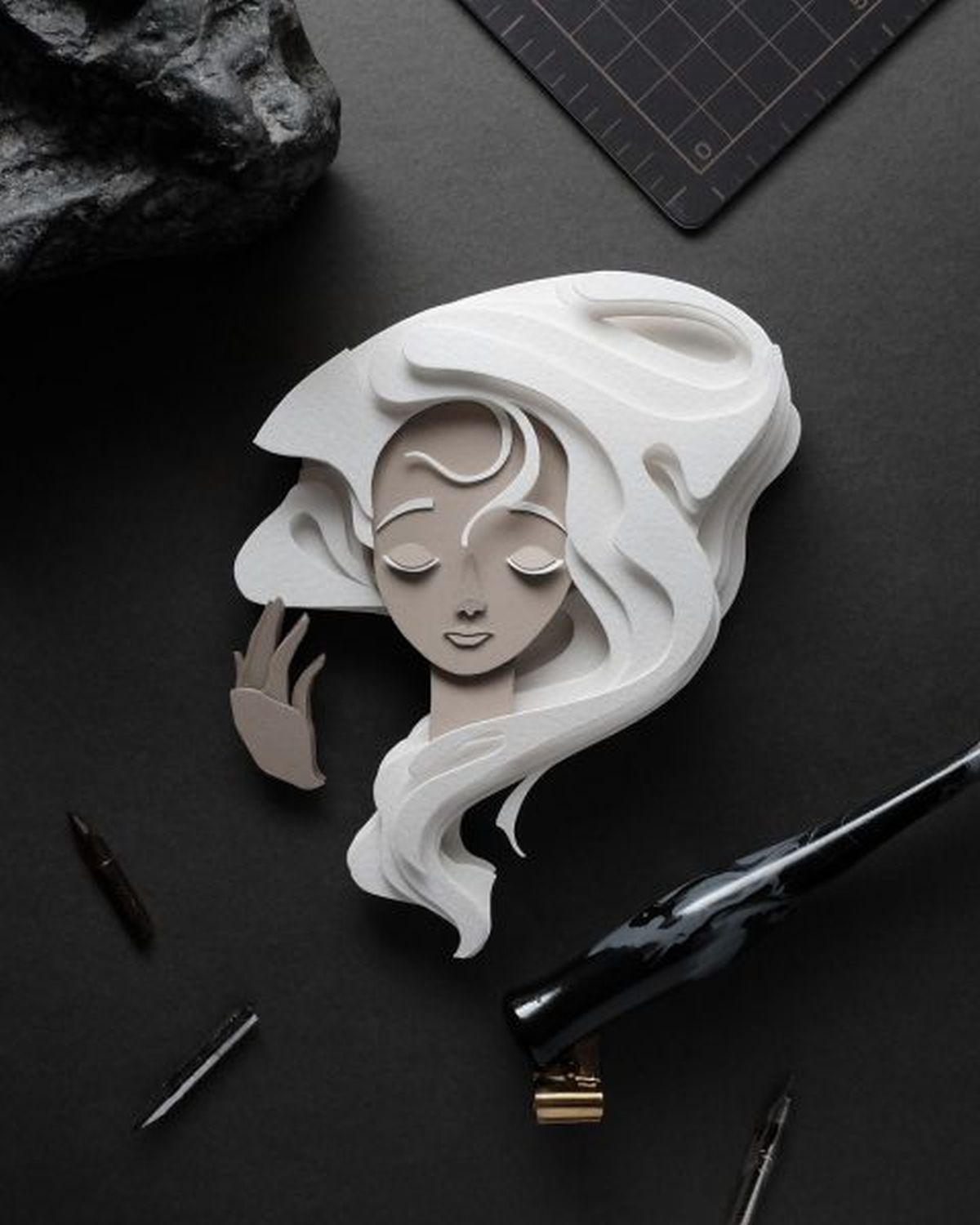 9 paper cut sculptures by john | Image